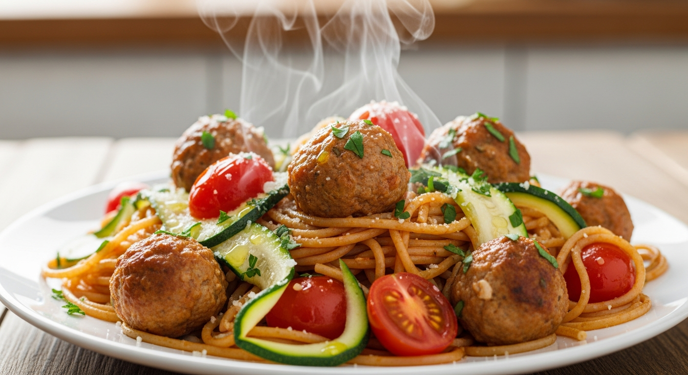 Savory Spaghetti with Turkey Meatballs: A Healthy Twist - easyrecipz
